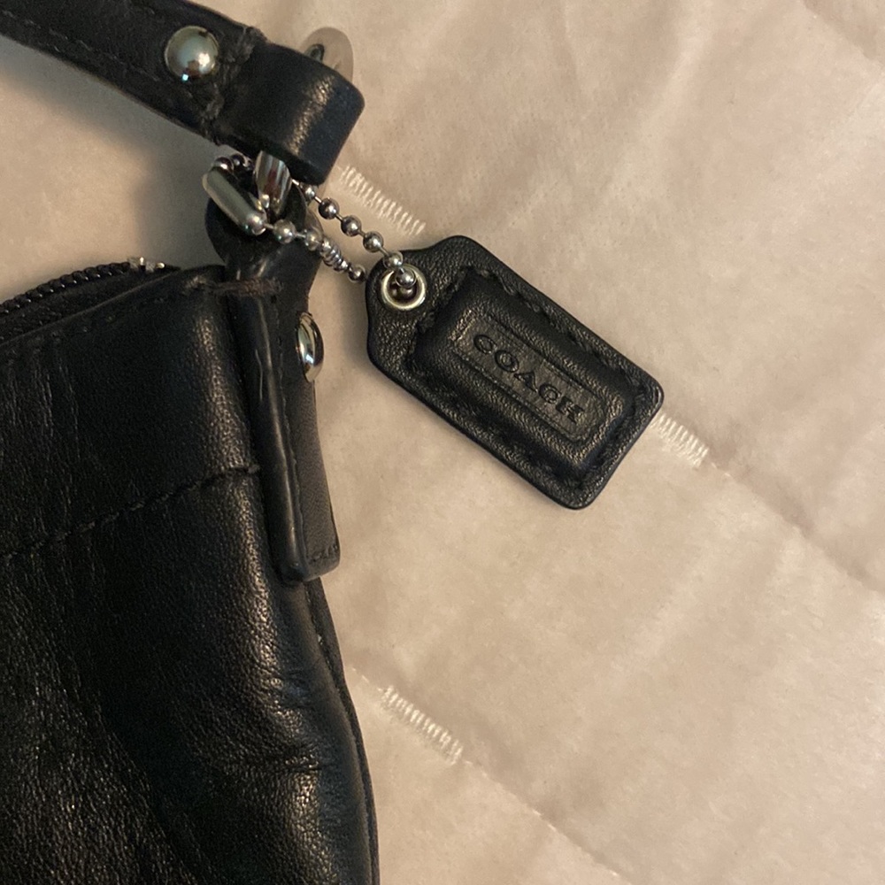 Coach Purse Black With Purple Lining. 3 Zippers In To… - Gem